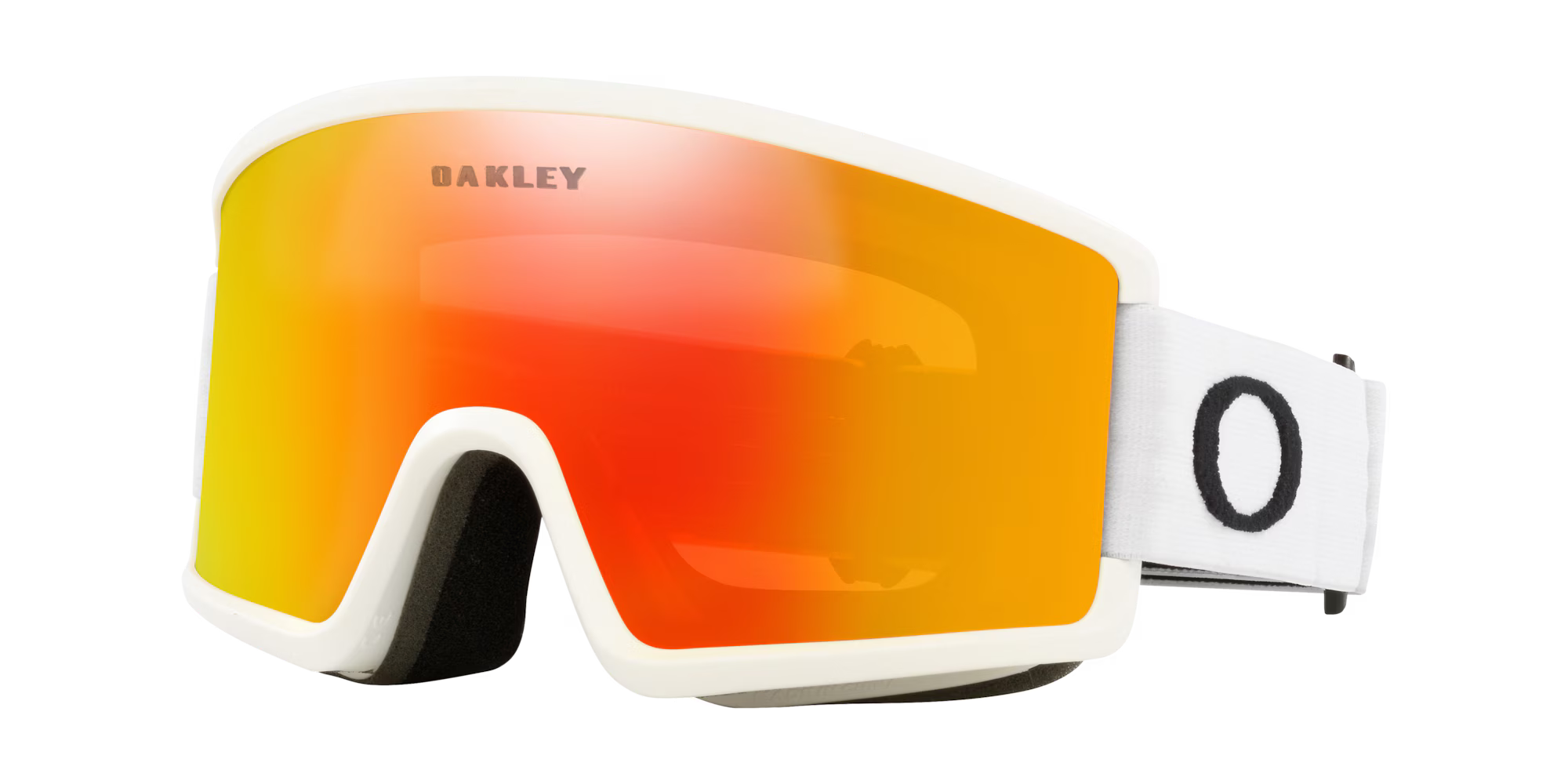 Oakley Target Line L Snow Goggles fire iridium Lenses, matte white Str ...