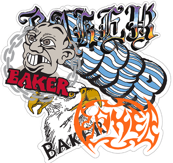 Baker - Sticker, Chain. Assorted – The Local Skate Shop