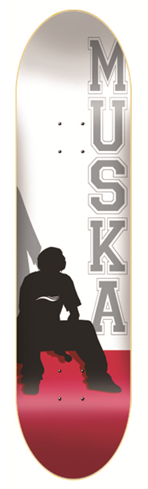 Shorty's Original Re-issue Muska RED Silhouette 8.00" Deck. – The Local ...