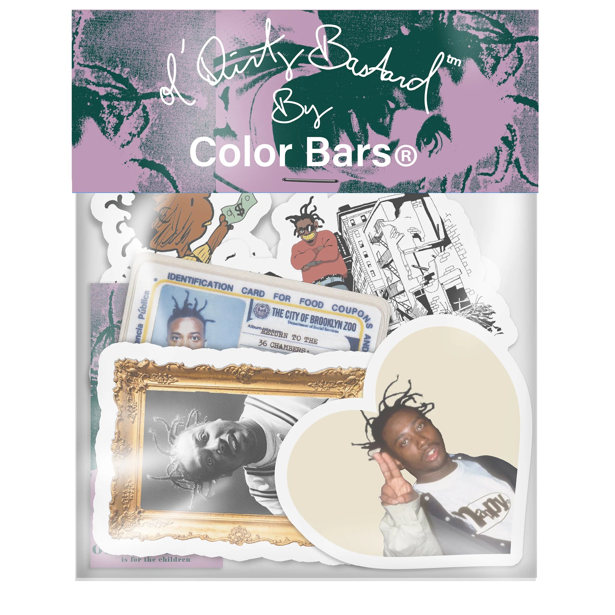 COLOR BARS X ODB - ODB STICKER PACK – The Local Skate Shop